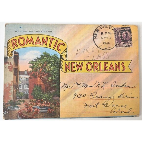 Office | 193s New Orleans Postcard Size 3 X 5 Prints Romantic Full ...